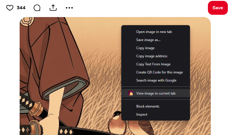 View and Save Full-Size Pinterest Images